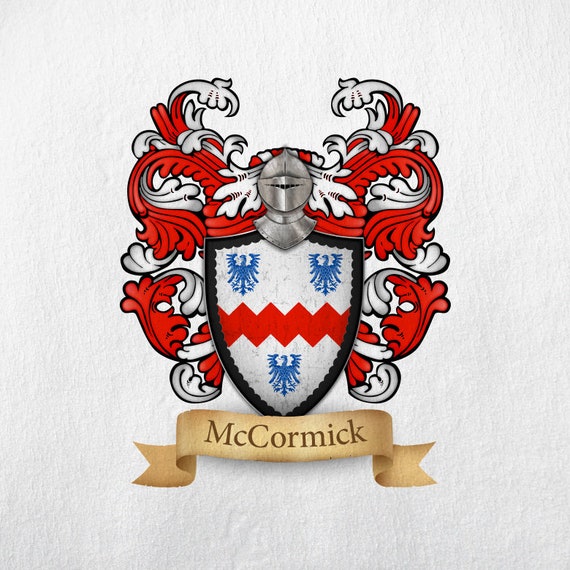 Mccormick Family Crest Print - Etsy