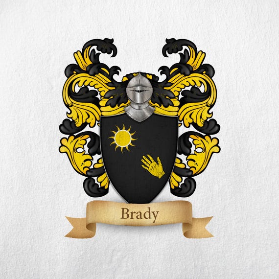 Brady Family Crest Print | Etsy