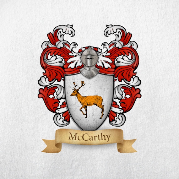 Mccarthy Family Crest Print | Etsy