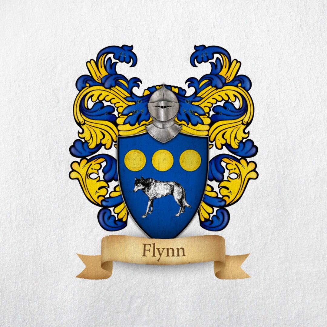 Flynn Family Crest - Print - Etsy