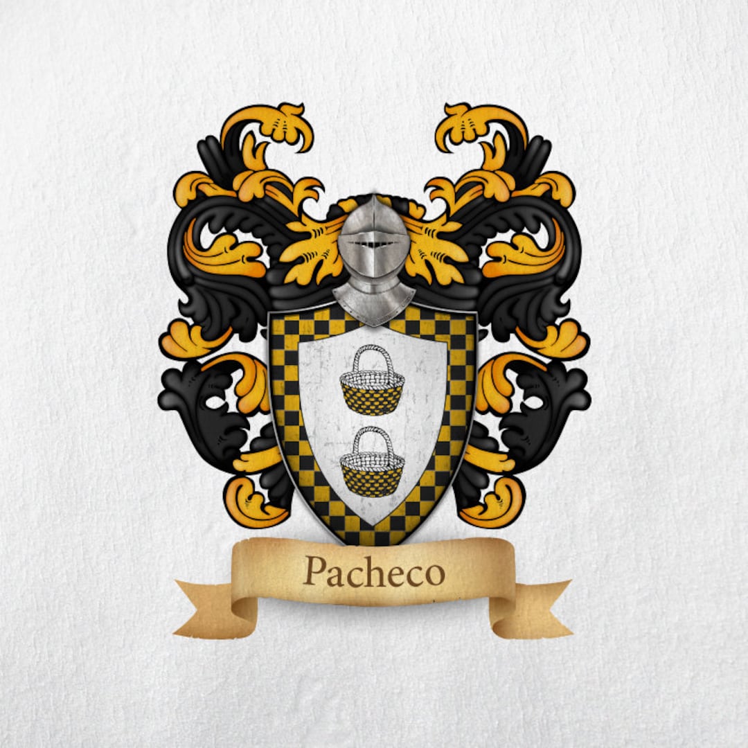 Pacheco Family Crest - Print - Etsy