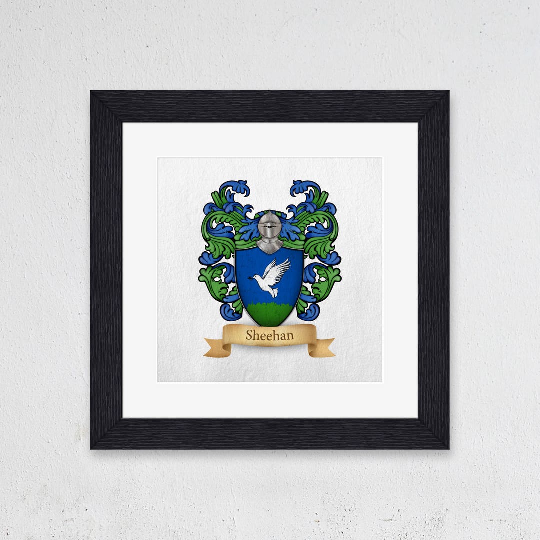 Sheehan Family Coat of Arms Framed Print. - Etsy