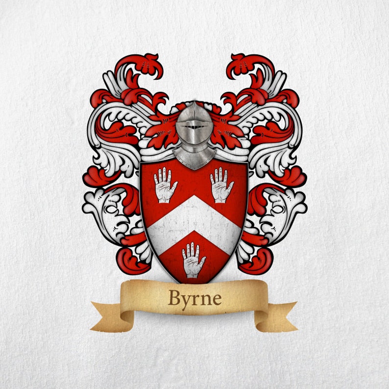 Byrne Family Crest Print - Etsy