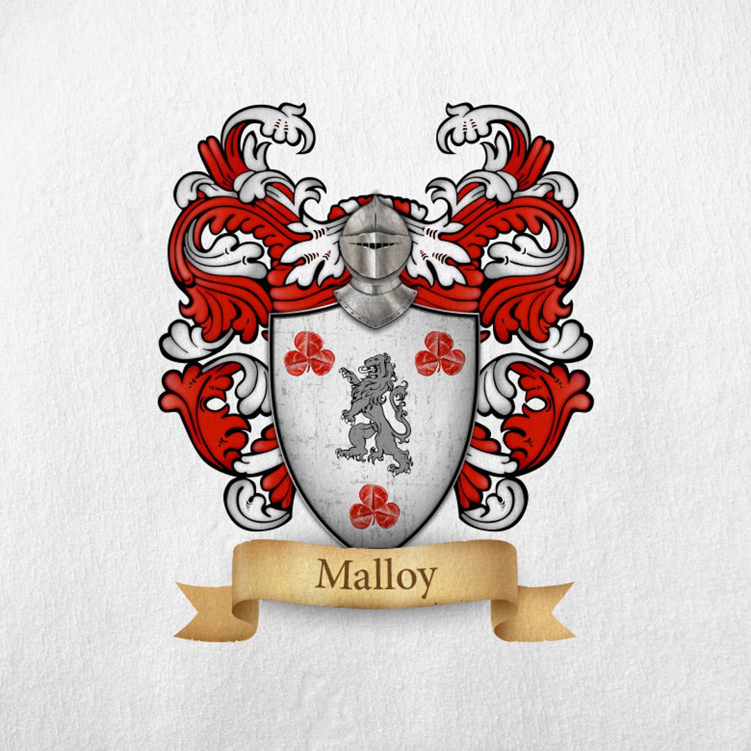 Malloy Family Crest - Print - Etsy