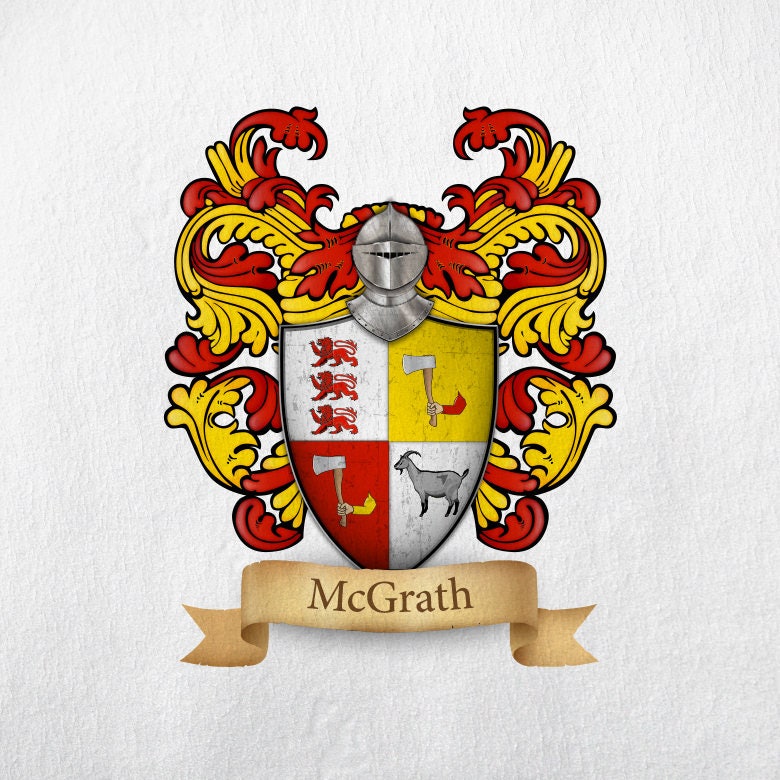 Mcgrath Family Crest Print - Etsy