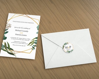 Leaf Invitation | Etsy