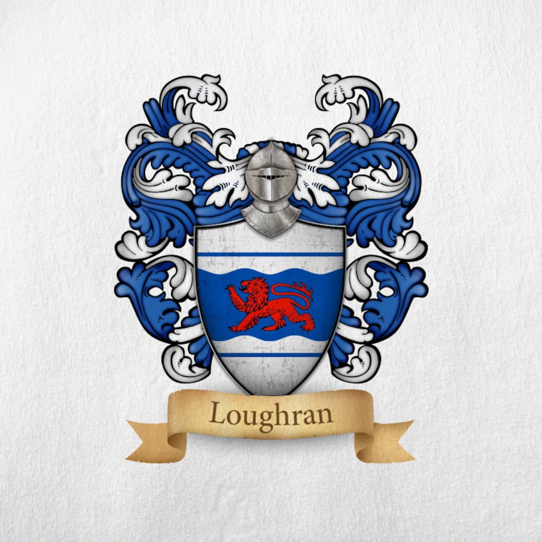 Loughran Family Crest - Print - Etsy UK