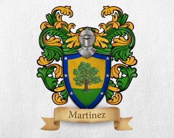 Martinez Coat of Arms - Etsy UK
