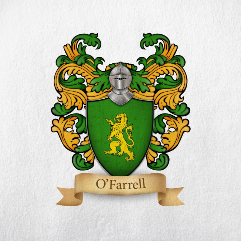O'farrell Family Crest Print - Etsy