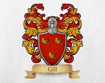 Gill Family Crest - Etsy