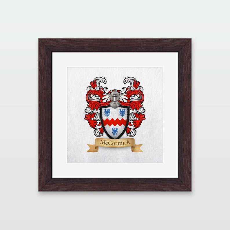 Mccormick Family Coat of Arms Framed Print. - Etsy