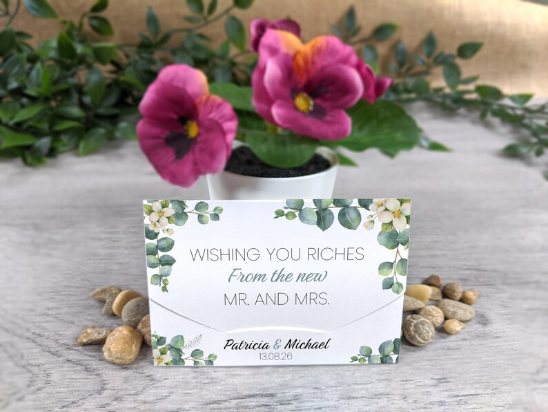 Personalized Wedding Favor Scratch Card Holder Envelope - Etsy UK