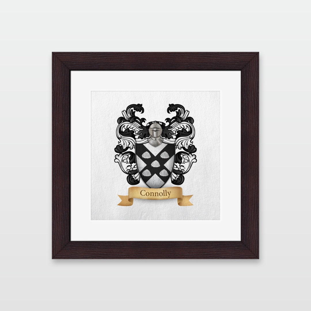 Connolly Family Coat of Arms Framed Print. - Etsy