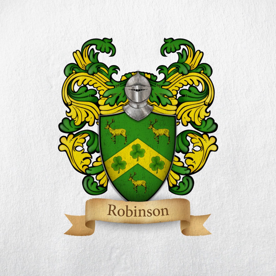 Robinson Family Crest - Print - Etsy