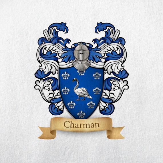 Charman England Family Crest Print | Etsy