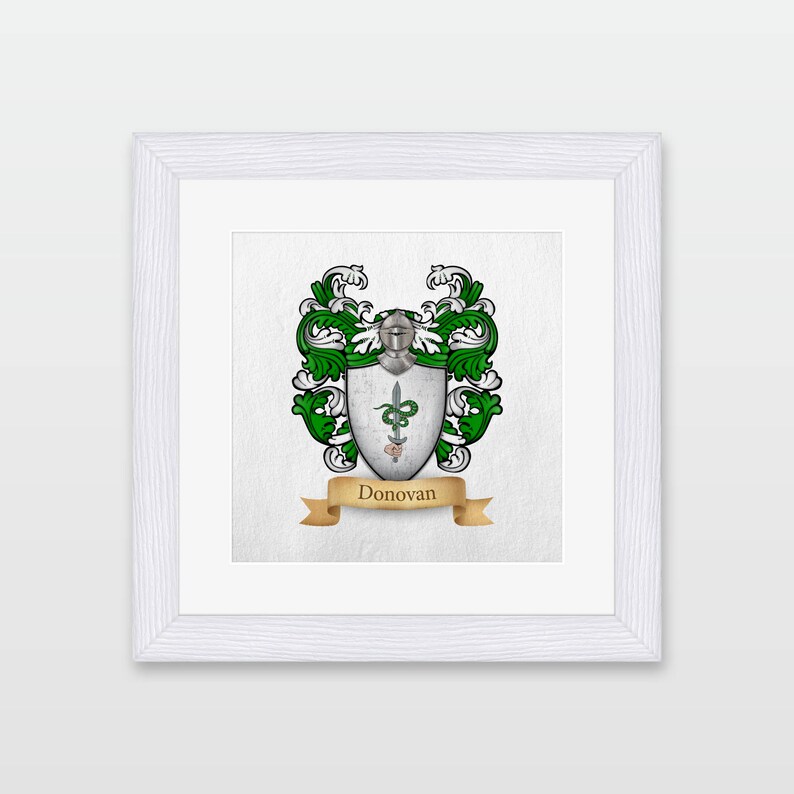 Donovan Family Coat of Arms Framed Print - Etsy