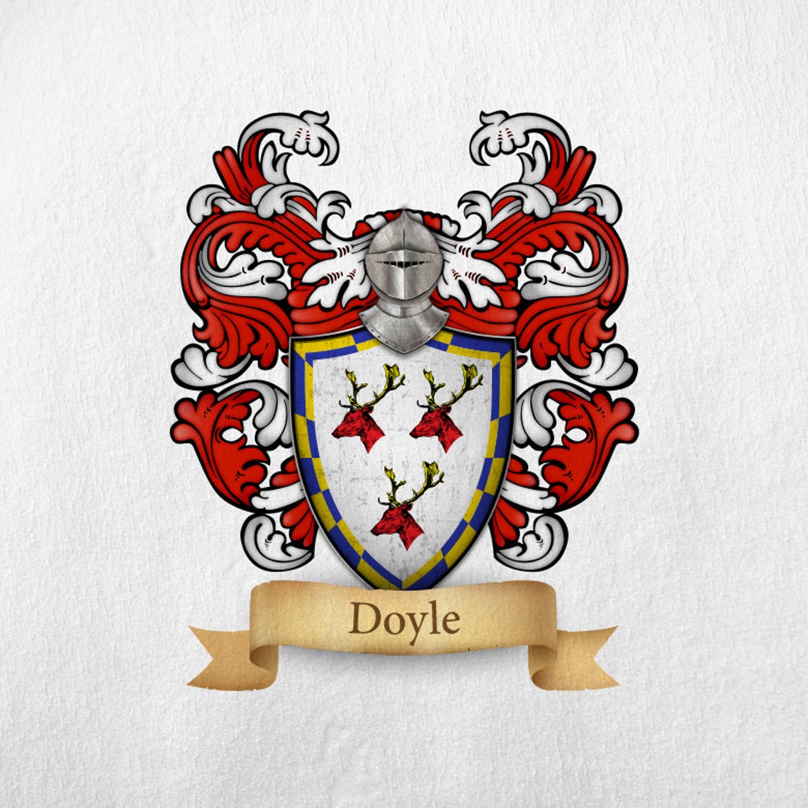 Doyle Family Crest Print - Etsy