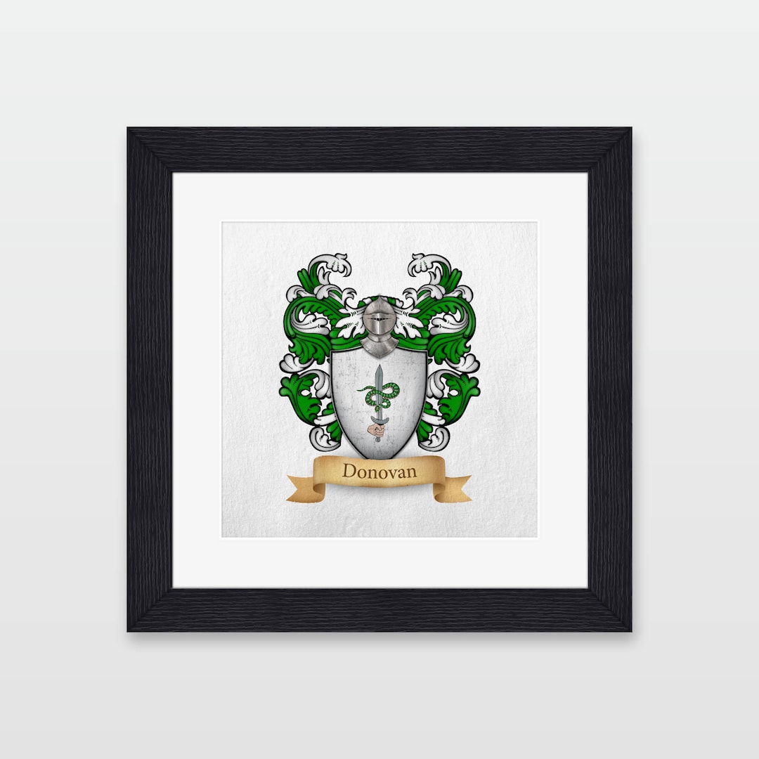 Donovan Family Coat of Arms Framed Print - Etsy