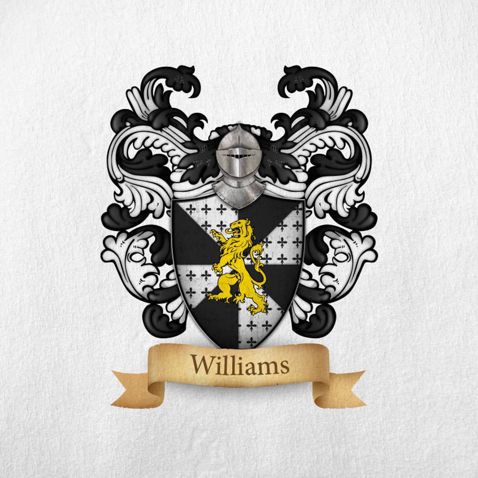 Williams (wales Origin) Family Crest - Print - Etsy