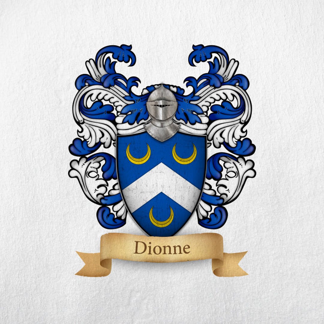 Dionne Family Crest - Print - Etsy
