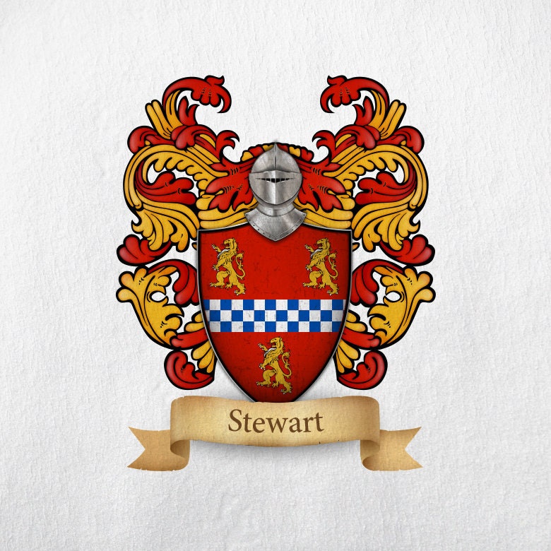 Stewart Coat of Arms digital Download - Etsy