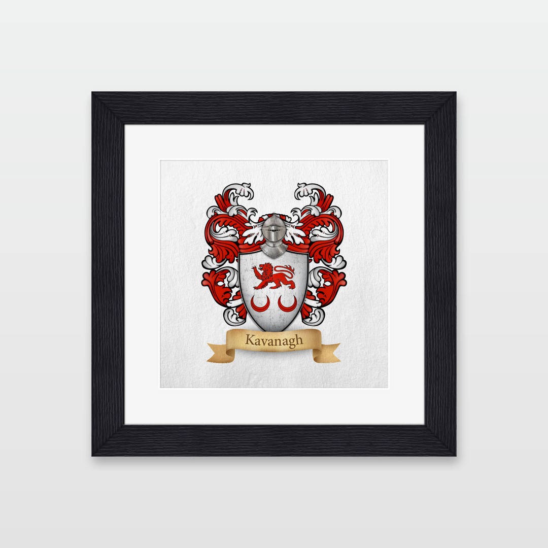 Kavanagh Family Coat of Arms Framed Print. - Etsy