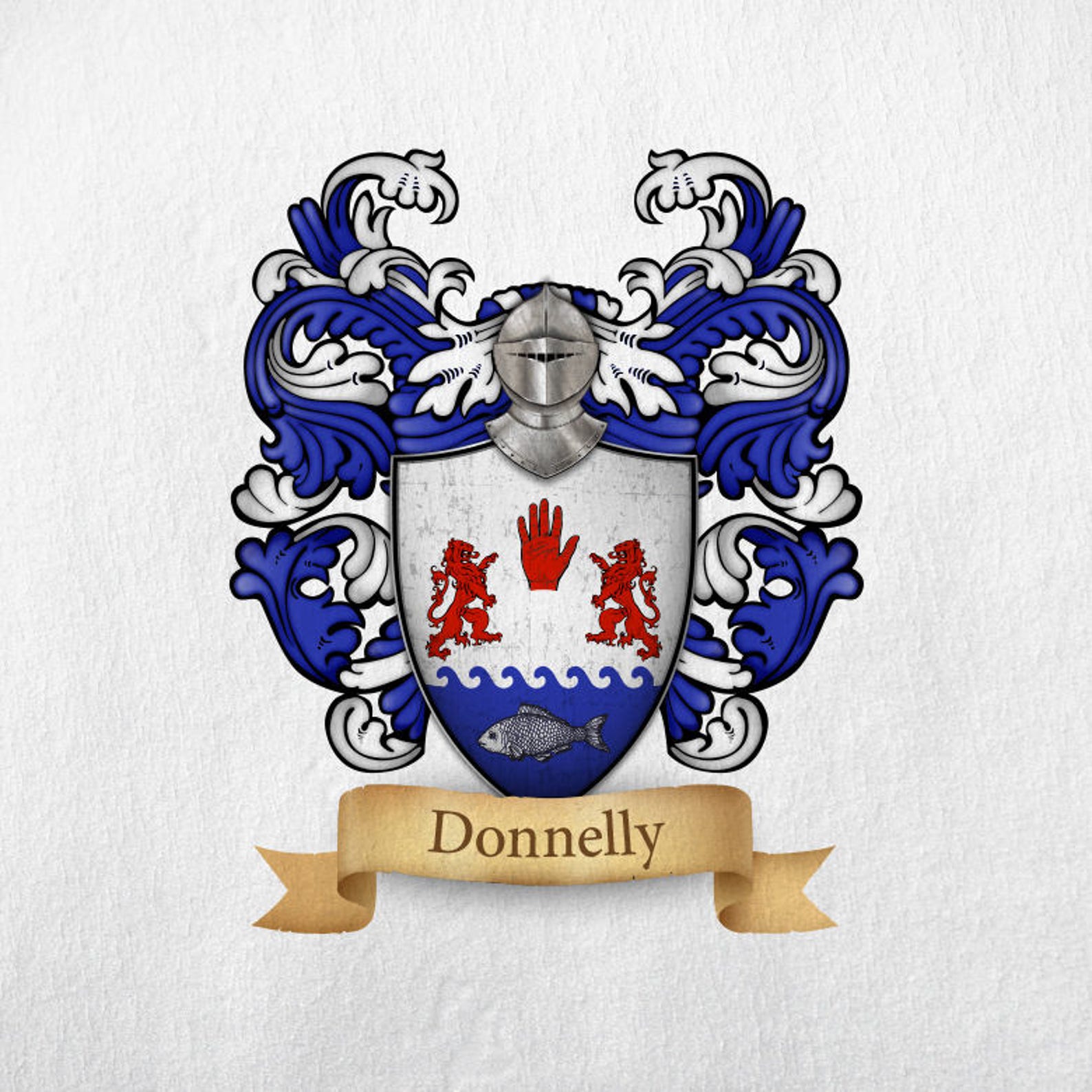 Donnelly Family Crest Print - Etsy