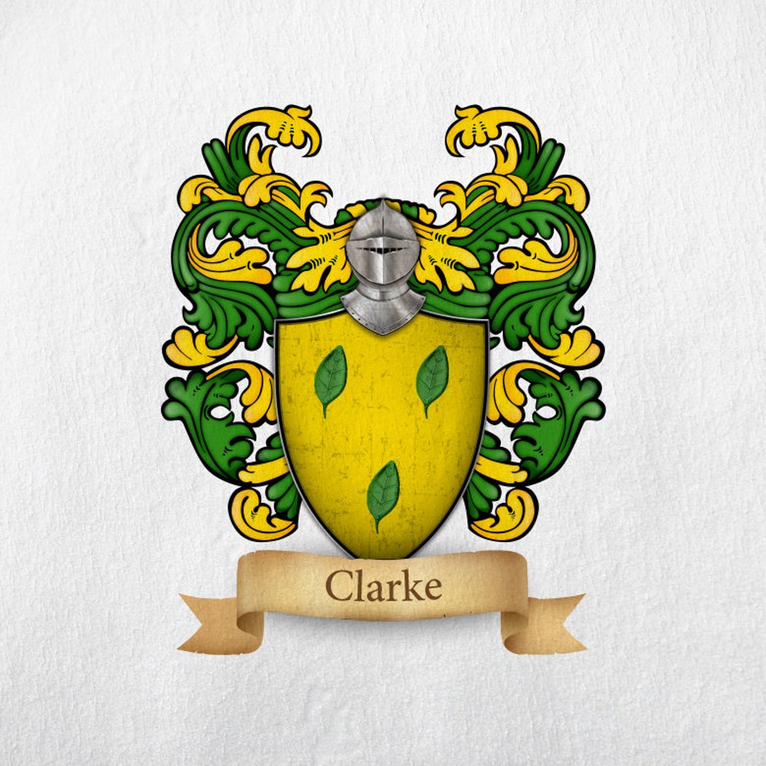 Clarke (irish Origin) Family Crest - Print - Etsy