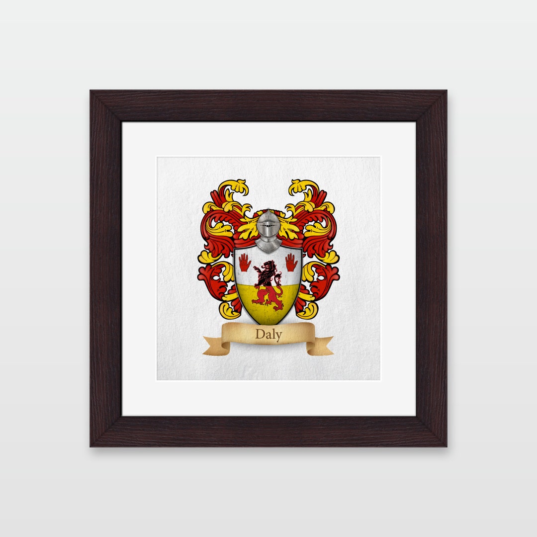 Daly Family Coat of Arms Framed Print. - Etsy