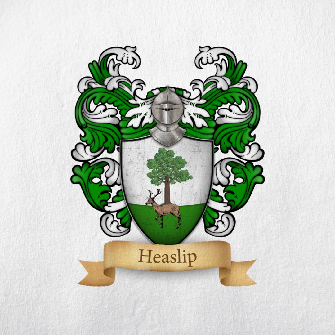 Heaslip Family Crest - Print - Etsy