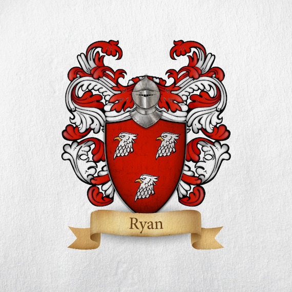 Ryan Family Crest Print | Etsy