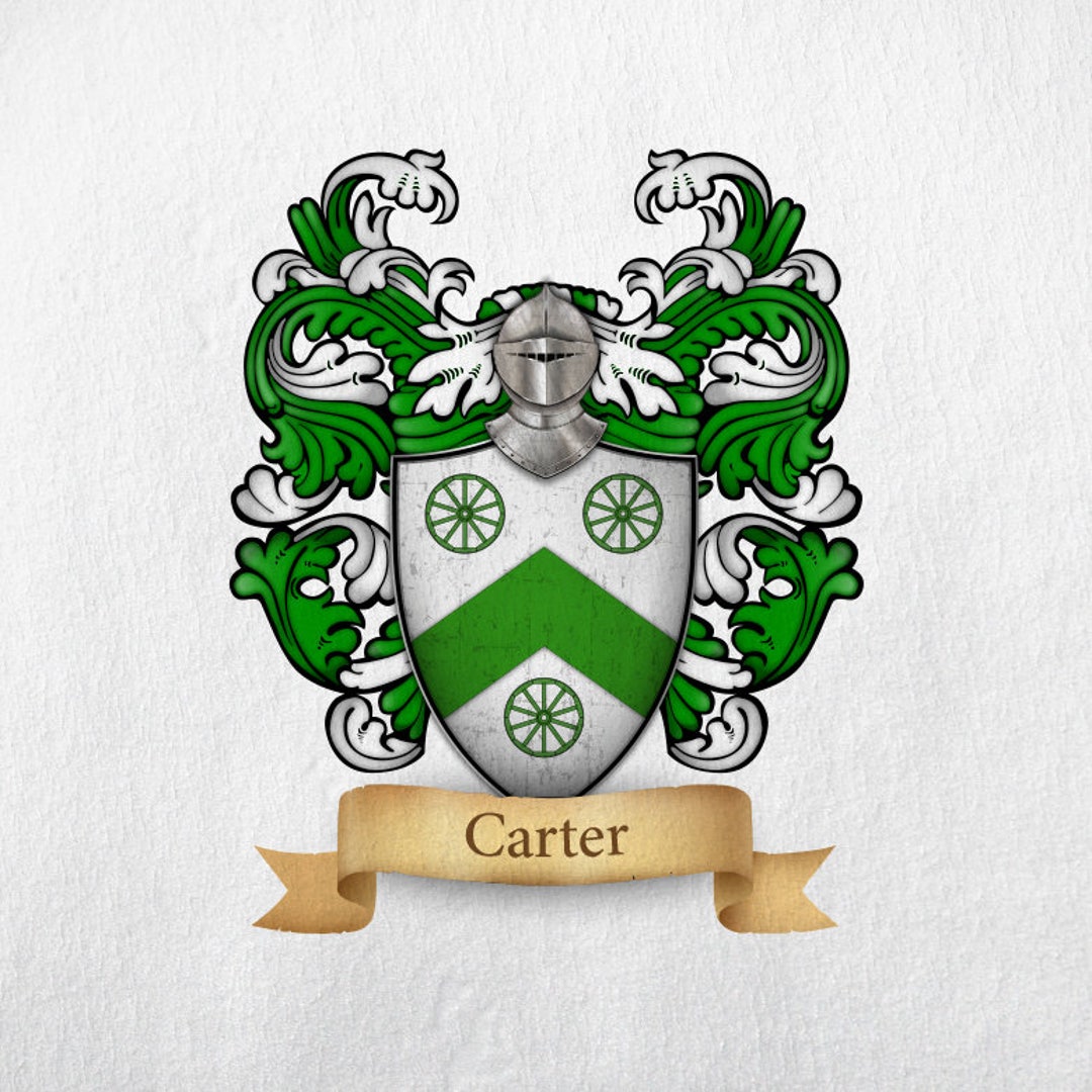 Carter (english Origin) Family Crest - Print - Etsy