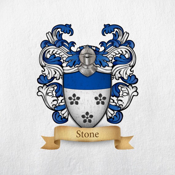 Stone Family Crest Print - Etsy