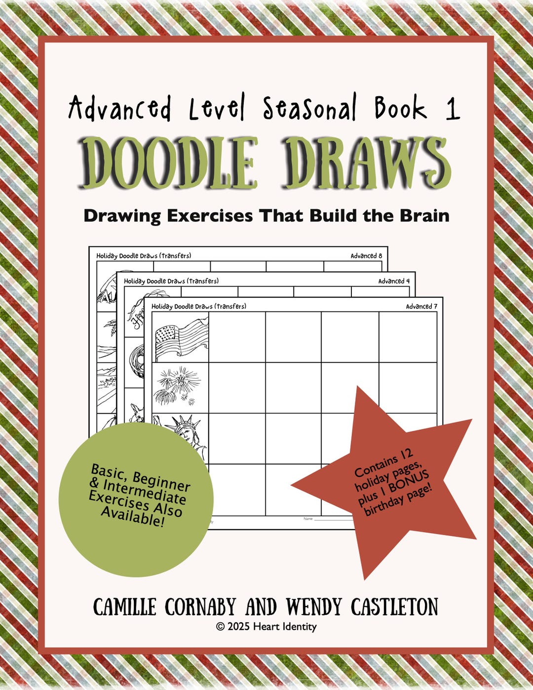 Advanced Seasonal Doodle Draws, Drawing Prompts for ADHD Focus Skills ...