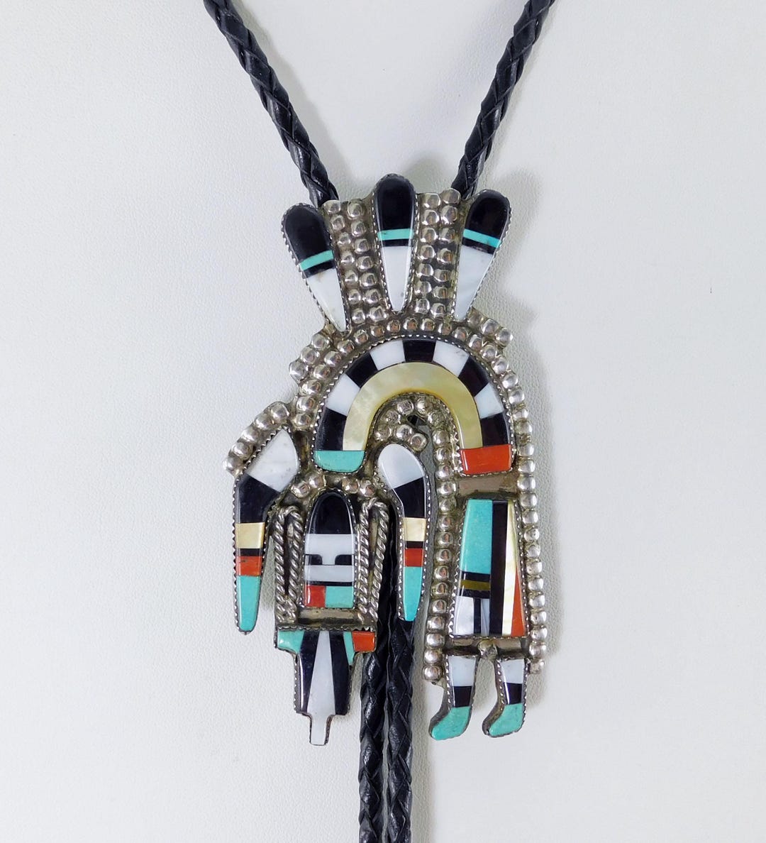 Zuni Rainbow Man Bola Tie by Cellicion - Etsy