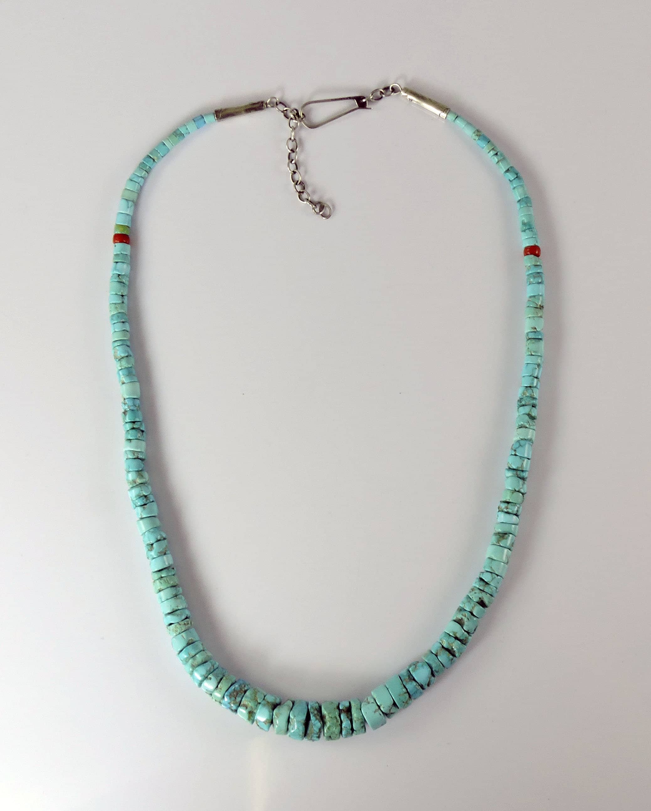 Red Mountain Turquoise Beads Choker Necklace Piki Wadsworth - Etsy