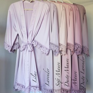Rust Bridesmaid Robes, Burnt Orange, Terracotta Wedding Robes for ...