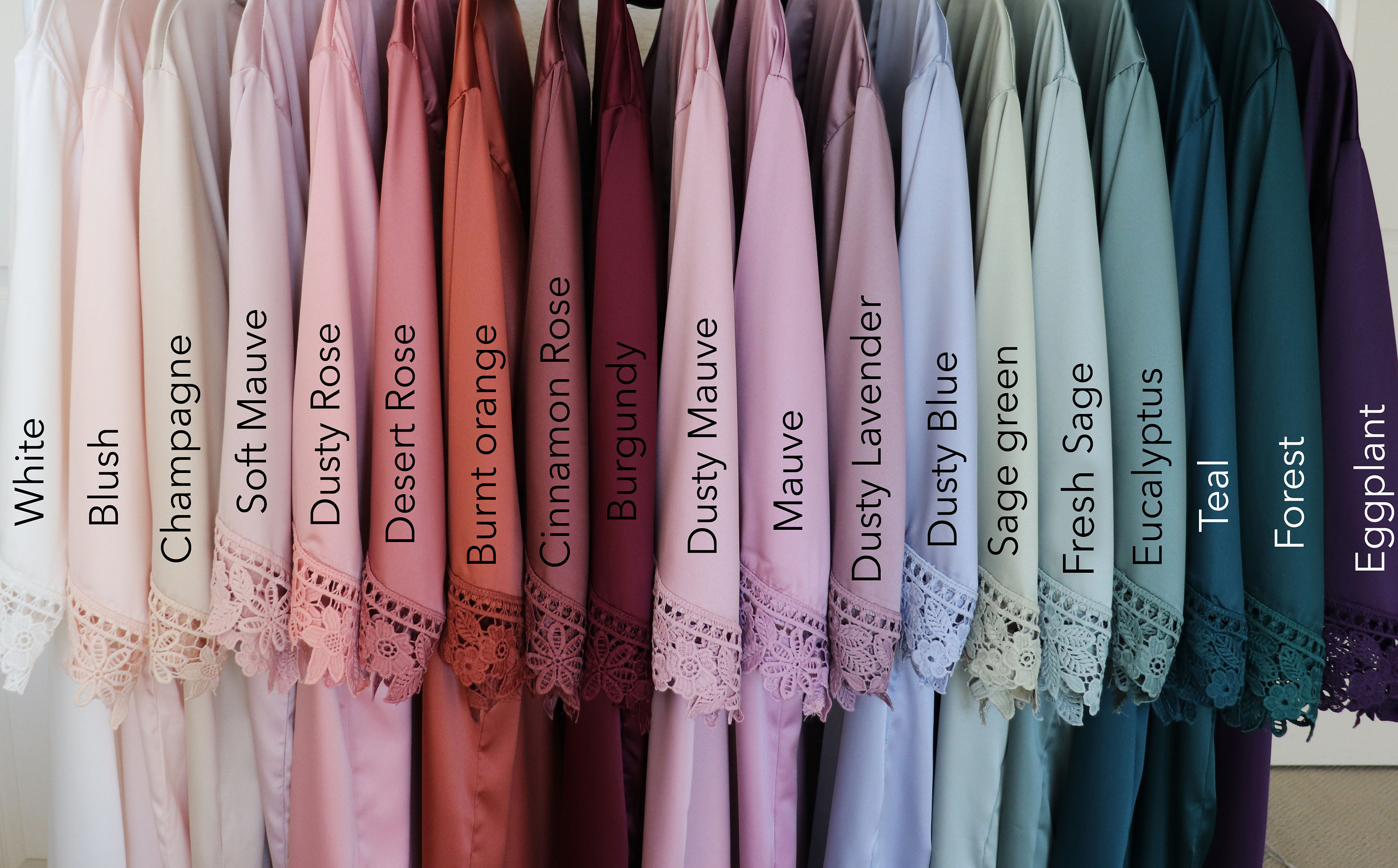 Rust Bridesmaid Robes, Burnt Orange, Terracotta Wedding Robes for ...