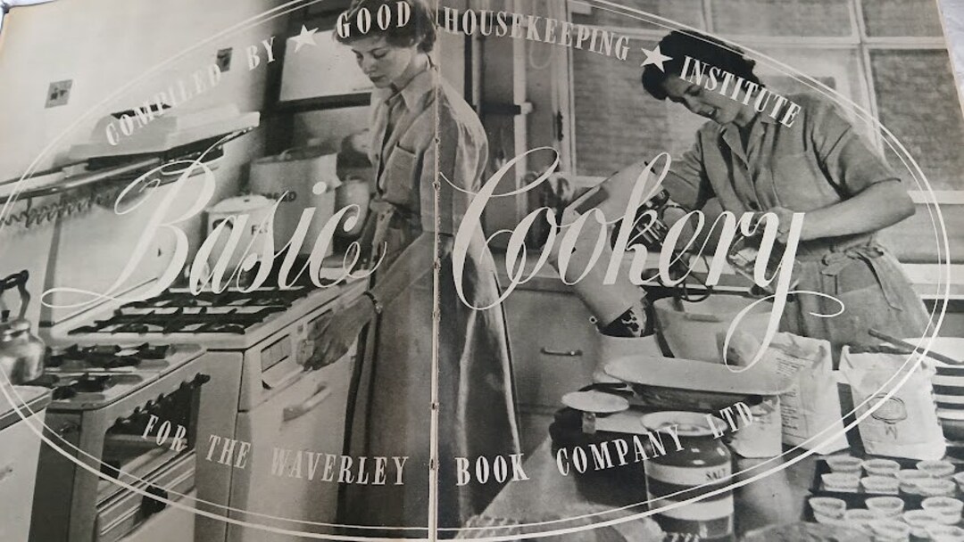 Vintage Cookbook English Recipe Book Good Housekeeping's Basic Picture ...