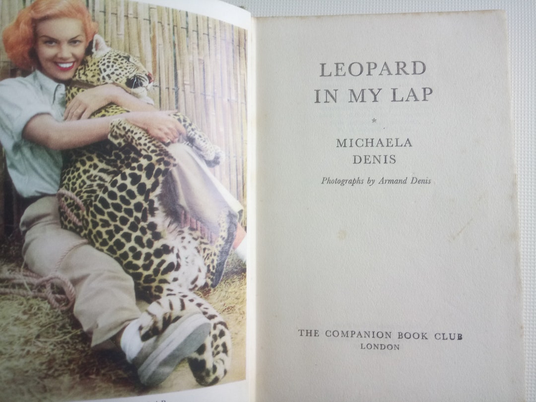 Leopard in My Lap by Michaela Denis Book Club HB 1956 - Etsy
