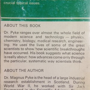 What Scientists Are up to by Magnus Pyke 1st Edition 1966 - Etsy UK