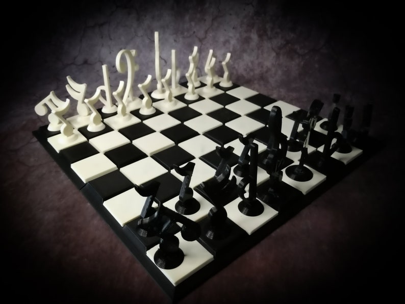 Musical Chess Set - Chess Set Notes - Etsy