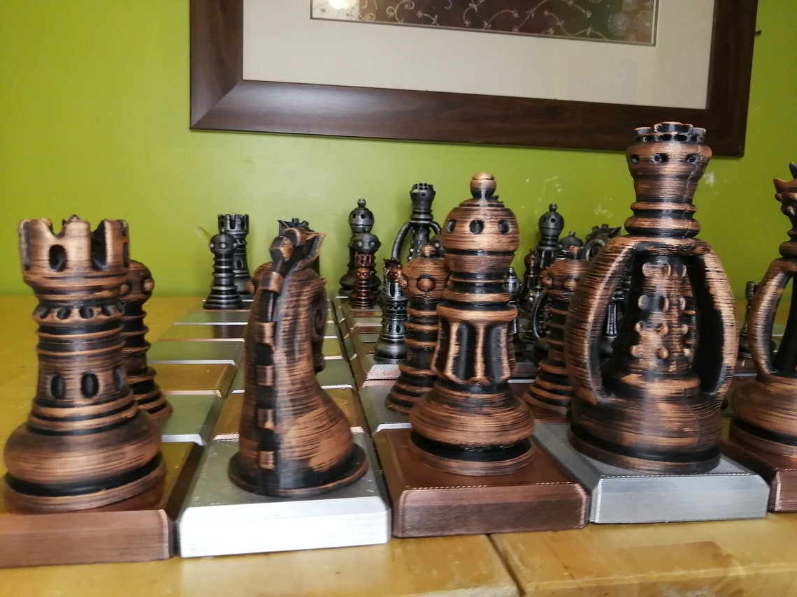 XXXL Chess Set Giant Steampunk Chess Set the Juggernaut | Etsy