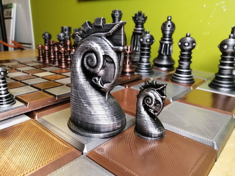XXXL Chess Set - Giant Steampunk Chess Set - the Juggernaut Steampunk ...