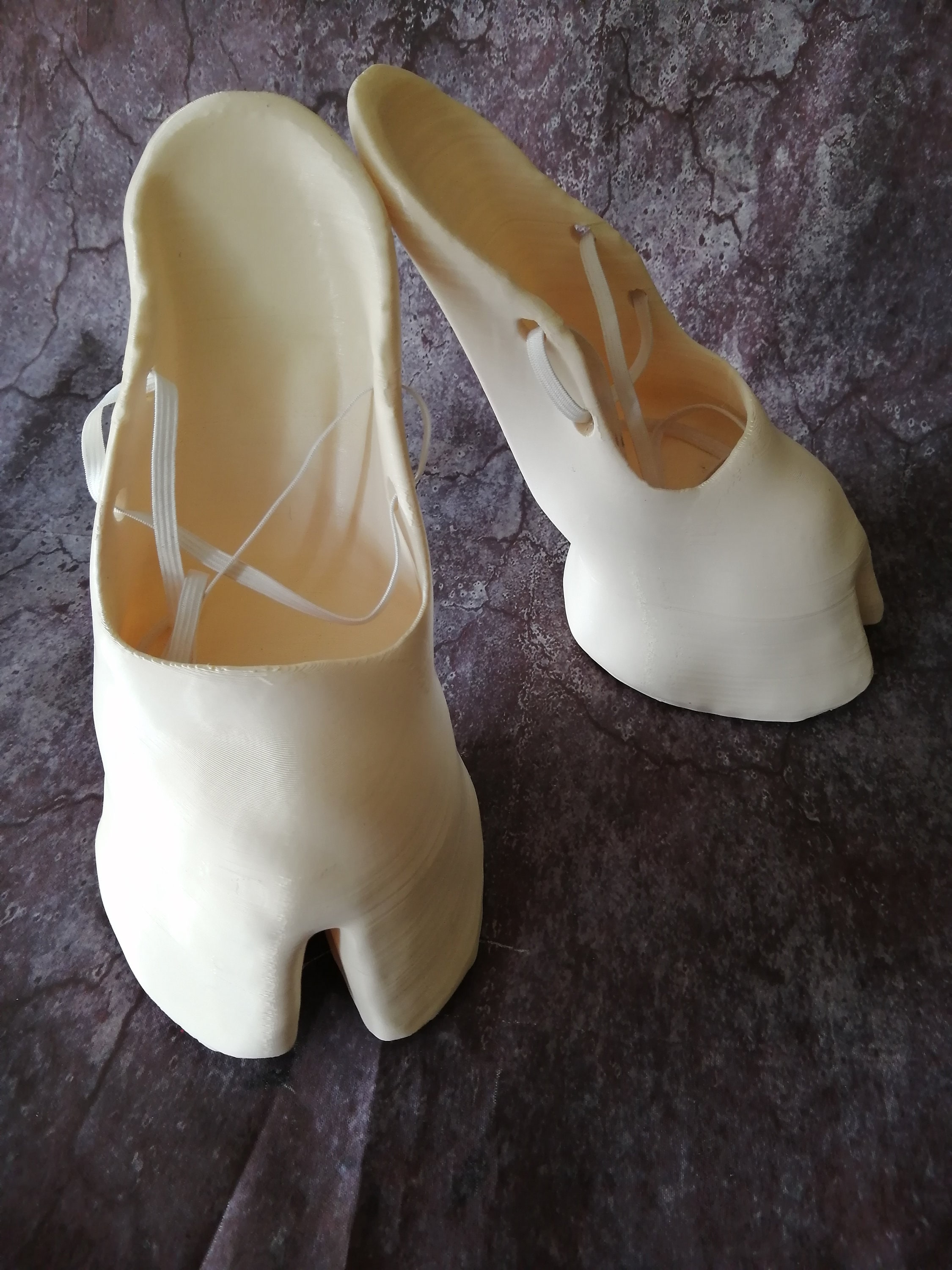White Satire Hoof Shoes for Fantasy Cosplay - 3D Printed Hooves ...