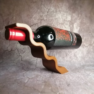 Balanced Wine Stand - 3D Printed Wine Holder - Wine Bottle Holder ...