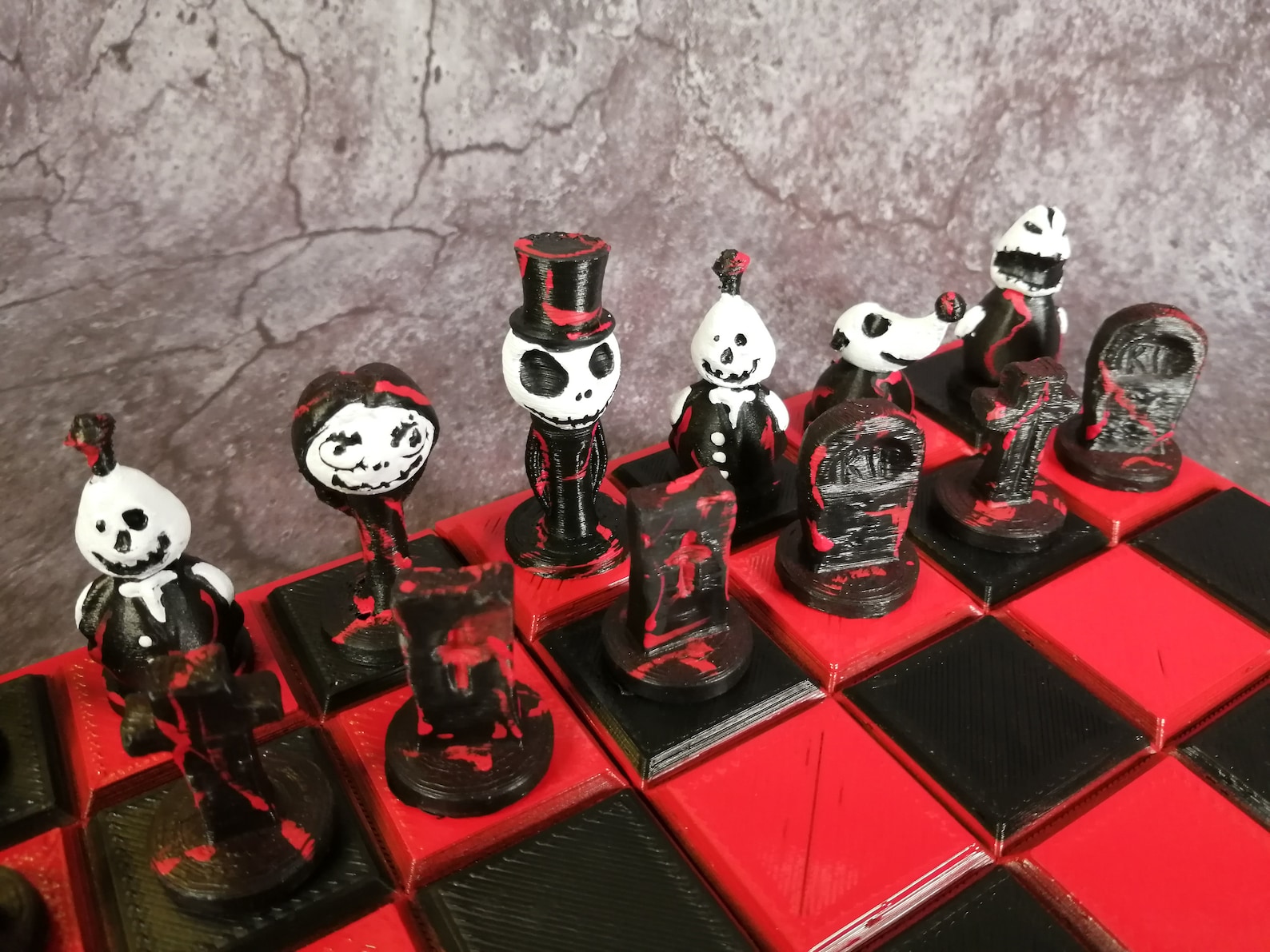 Chess Set Nightmare Before Christmas 3D Printed - Etsy