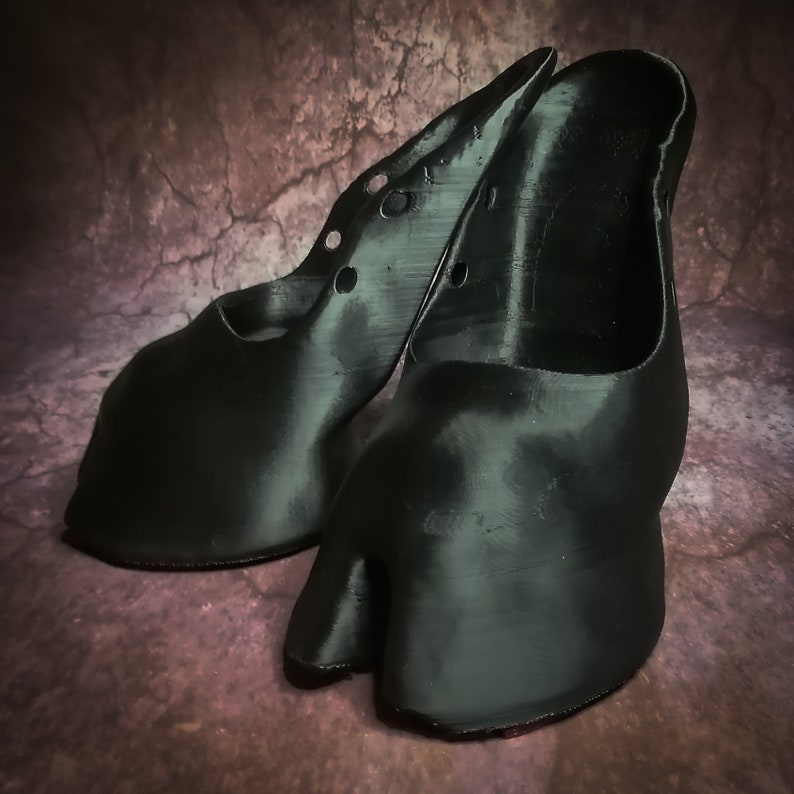 Black Satire Hoof Shoes for Fantasy Cosplay - 3D Printed Hooves ...