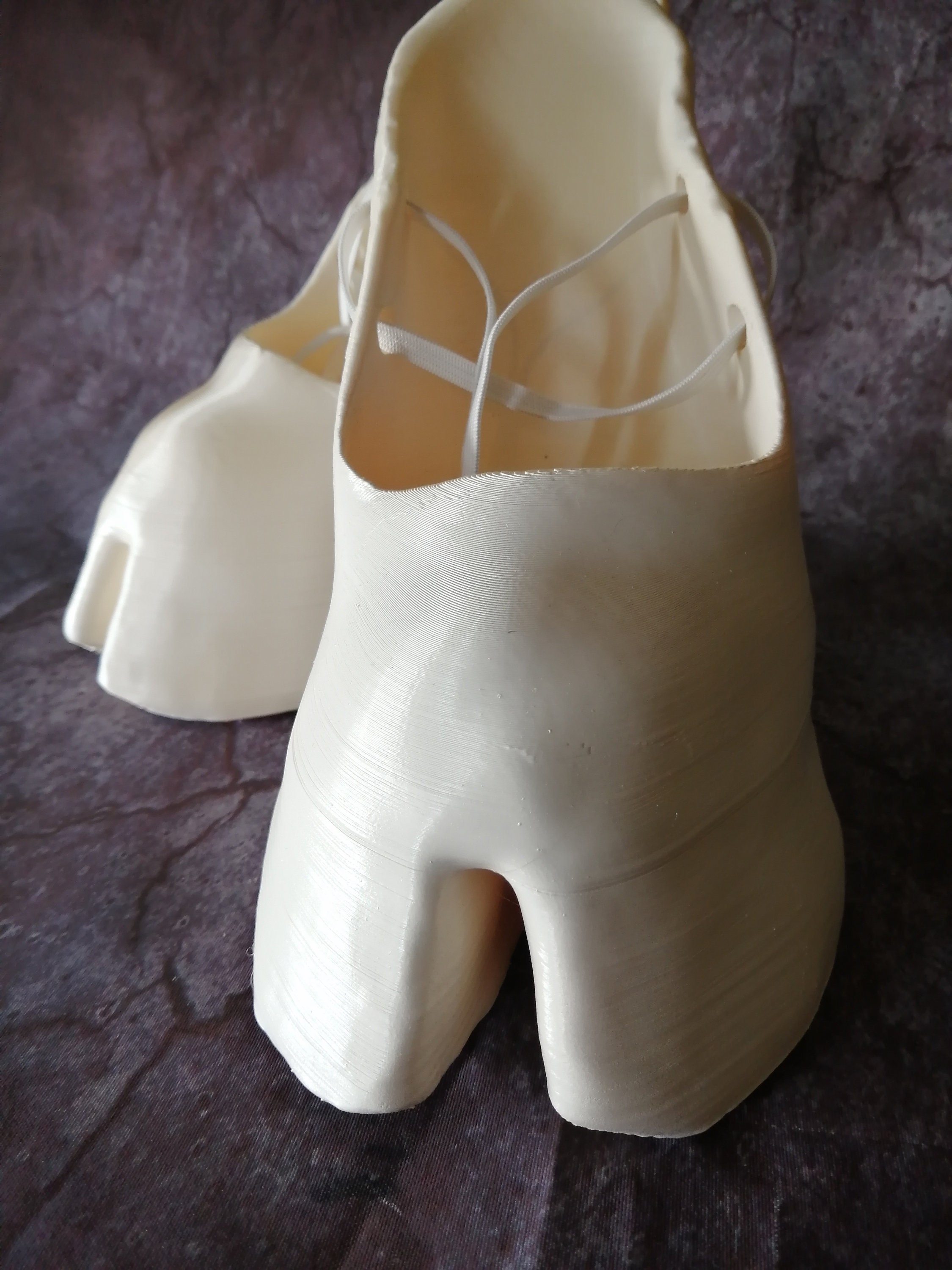 White Satire Hoof Shoes for Fantasy Cosplay - 3D Printed Hooves ...