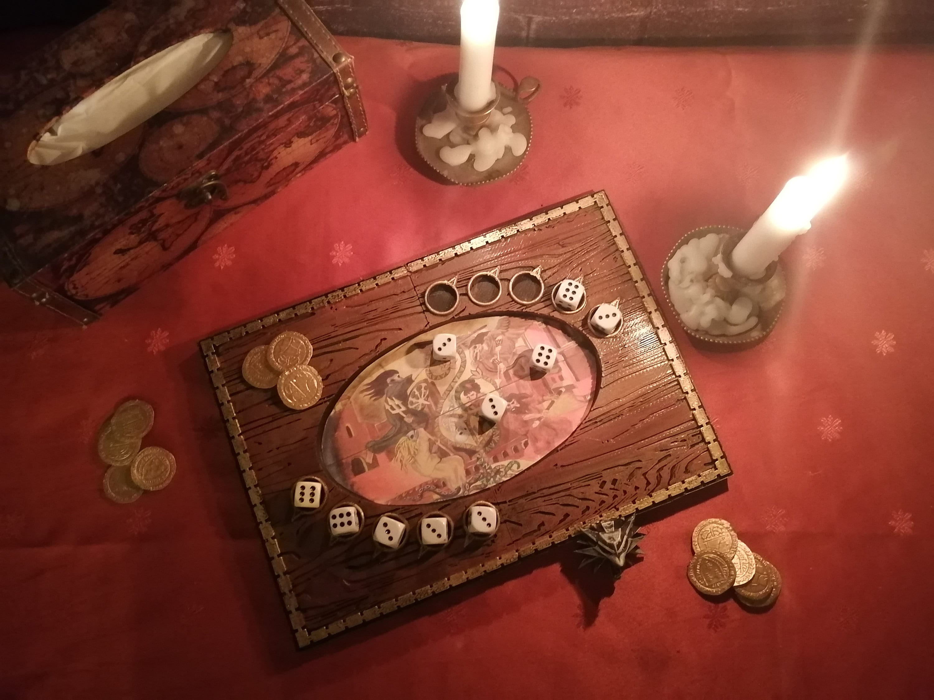 Witcher Dice Poker Board Witcher Board Game Witcher 2 Dice - Etsy Canada